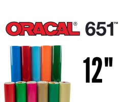 Oracal 651 Permanent Vinyl 12 Inch Rolls