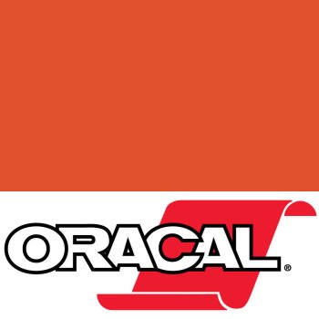 24" Matte Orange Oracal 651 Permanent Vinyl By The Foot