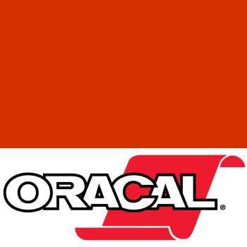 12" Orange Red Oracal 651 Permanent Vinyl By The Foot
